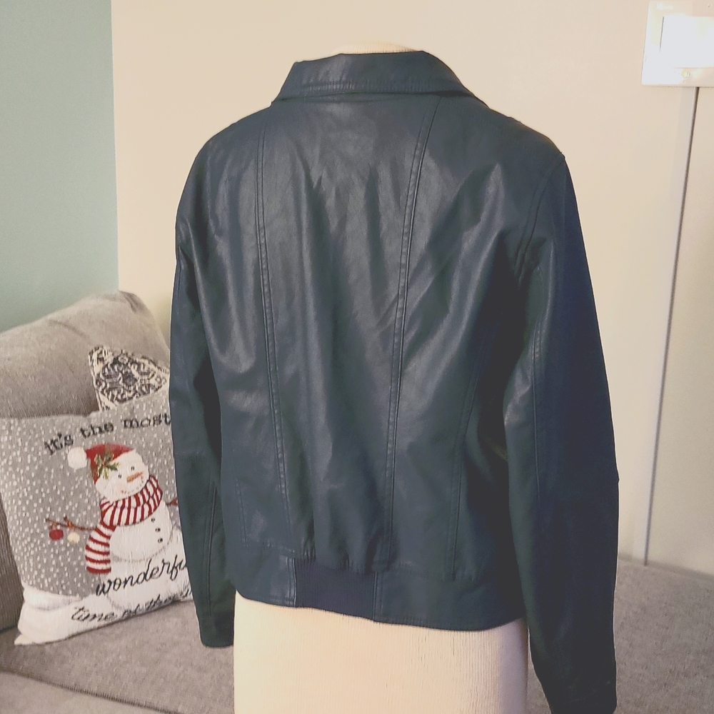 Ib Diffusion Faux Leather Jacket - Gem